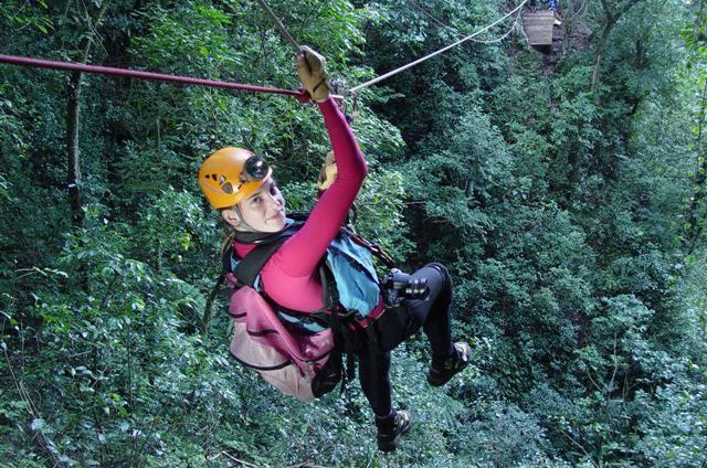 Caving at Angeles Cave in Puerto Rico